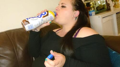 Cream Cake Stuffing Video Clips Stuffing Eating Curvage